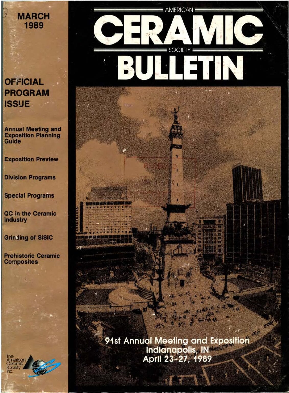 March 1989 – ACerS Bulletin